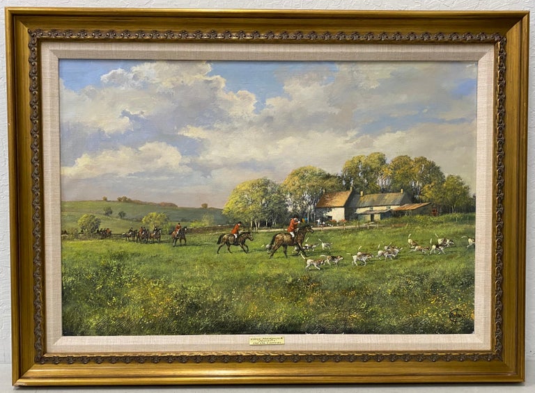 Clive Madgwick - Clive Madgwick "Summer Evening Hunt" Original Oil on ...