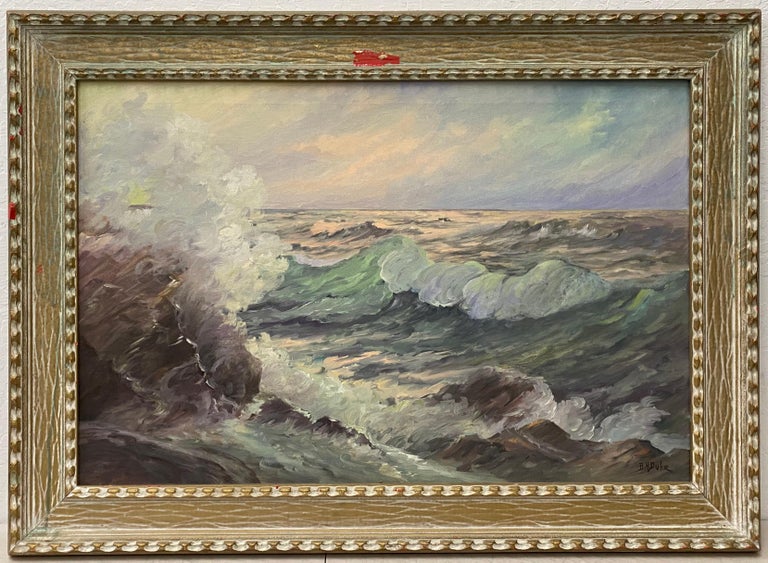Bertha Hatton Duke - Bertha Hatton Duke "Seascape" Original Oil ...