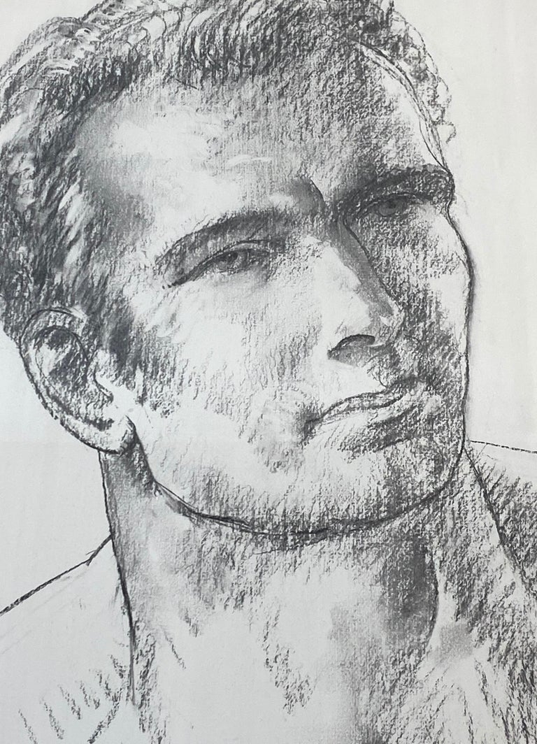 Leon Kroll - Leon Kroll Original Graphite Portrait of a Young Man c ...