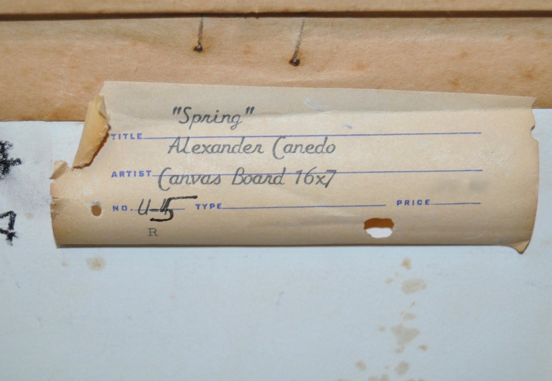 Alexander Canedo - Alexander Canedo (1902-1978) "Spring" Original Oil ...