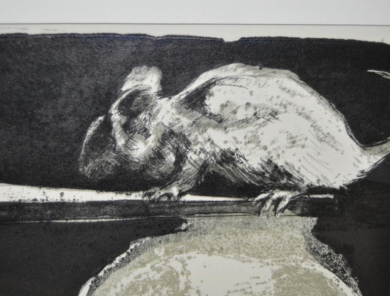 Gerald Gooch - Gerald Gooch Mid Century Abstract "The Mouse" Lithograph ...
