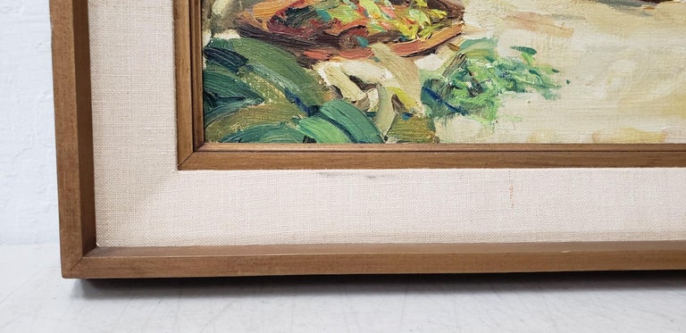 Gerald Merfeld - Gerald Merfeld "Street Market, Vietnam" Original Oil ...