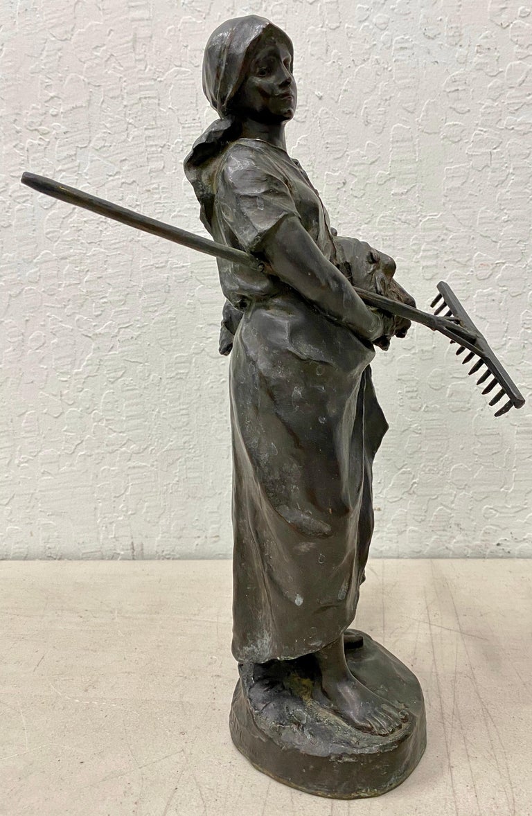 Hans Muller - Hans Muller "Young Seamstress w/ Sickle and Rake ...