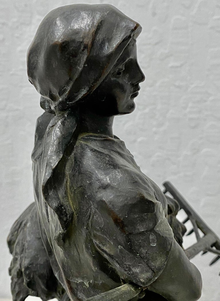 Hans Muller - Hans Muller "Young Seamstress w/ Sickle and Rake ...