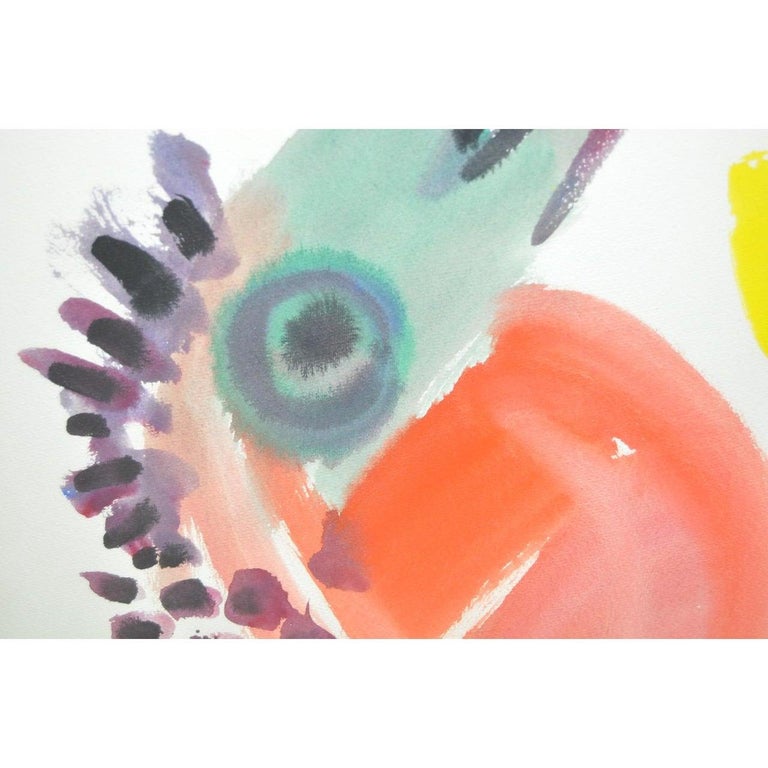 TIGA (Jean Claude Garoute, Haitian) Original Watercolor c.1971 at 1stDibs