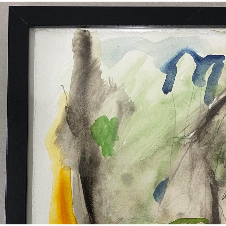 Jack Roth - Jack Roth "Firenzie" Original Abstract Watercolor c.1981 ...