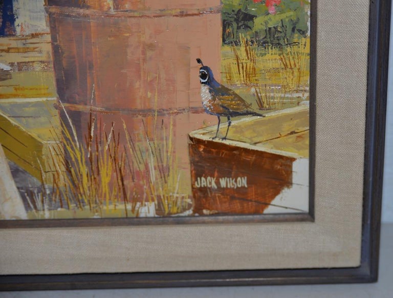 Jack Wilson - Jack Wilson "The Backyard Gang" Original Palette Knife ...
