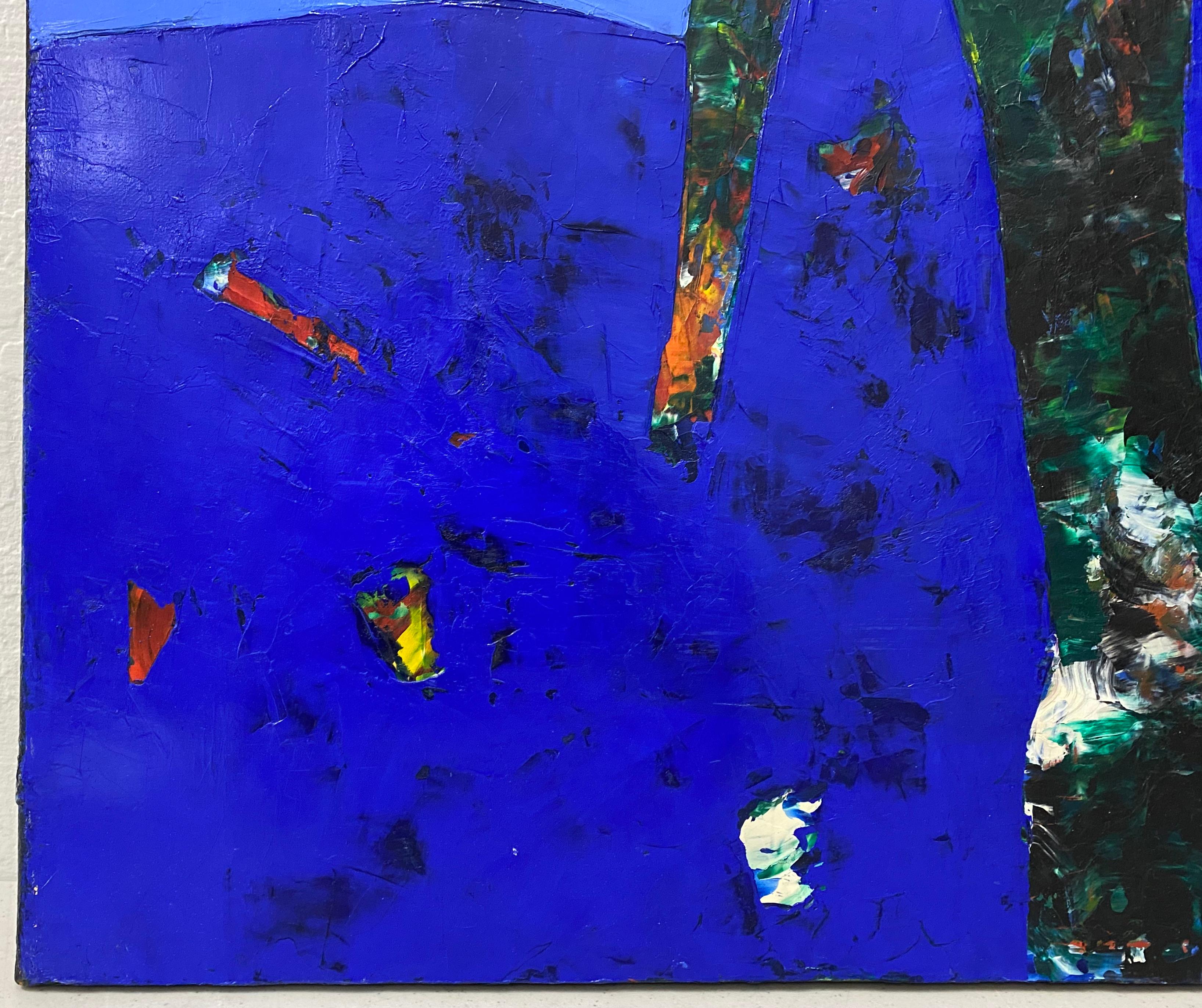 Lajos Flesser - Lajos Flesser "Curiosidad" Pintura al óleo abstracta ...