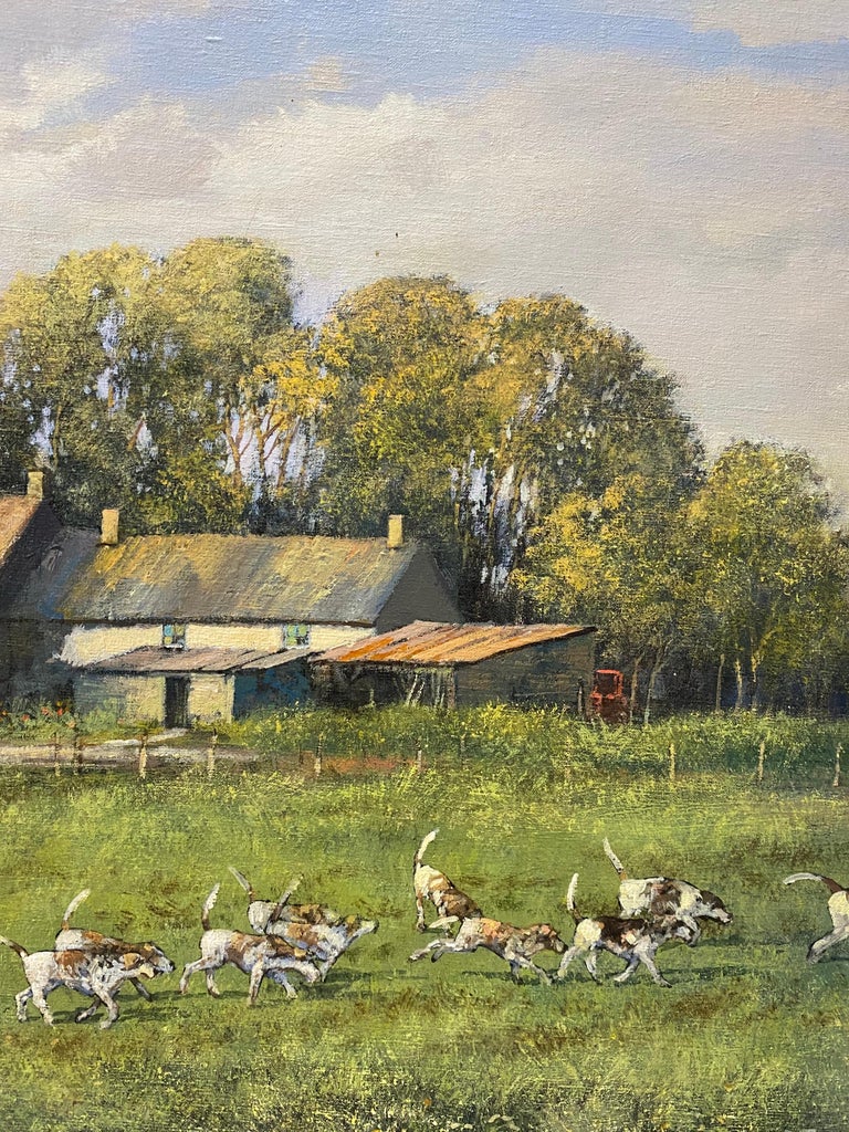 Clive Madgwick - Clive Madgwick "Summer Evening Hunt" Original Oil on ...