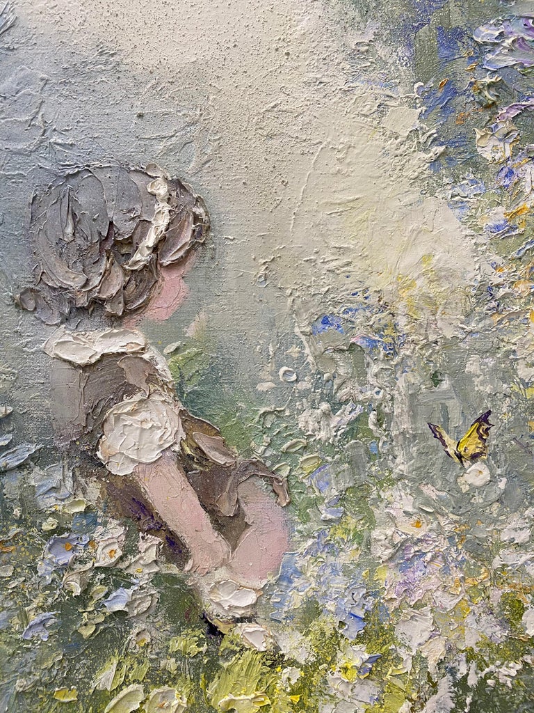 Lillian August - Lillian August "A Little Girl's Paradise" Original Oil ...