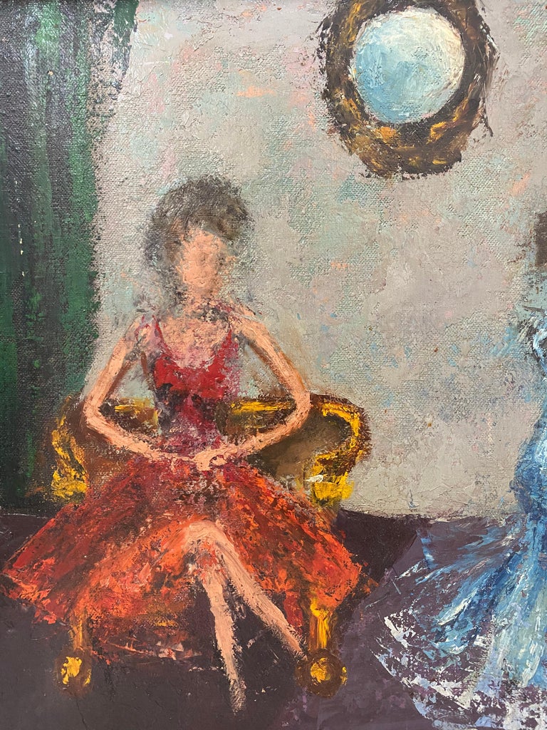 Gussie Smith Roth - American Outsider Folk Art Painting "The Wall ...