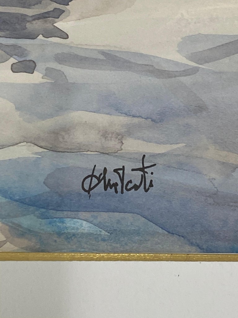 John Chetcuti – Original-Aquarell „Fishermen“ von John Chetcuti, ca ...