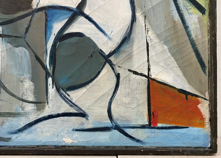 Nancy Singer - Nancy Singer Mid Century Modern Abstract Landscape c ...