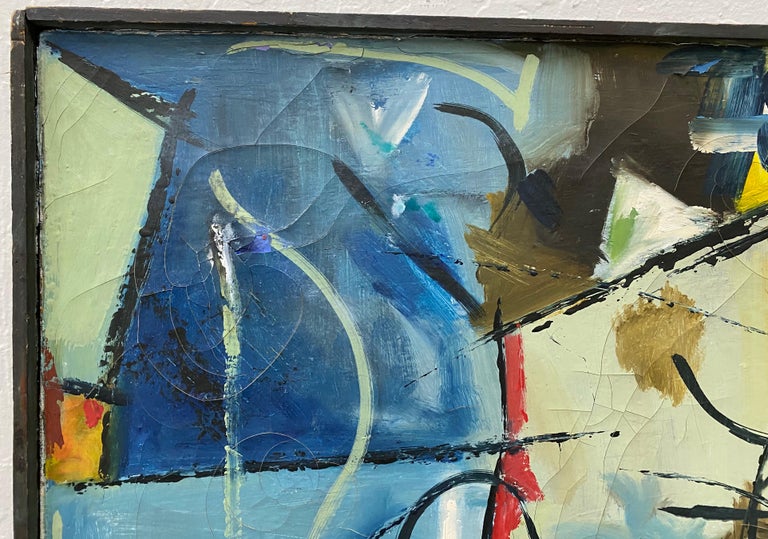 Nancy Singer - Nancy Singer Mid Century Modern Abstract Landscape c ...