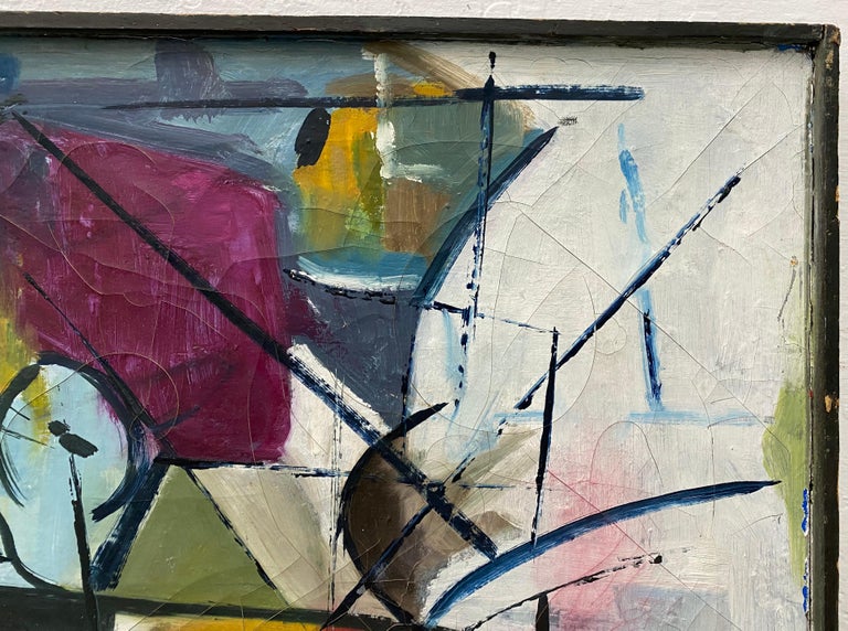 Nancy Singer - Nancy Singer Mid Century Modern Abstract Landscape c ...