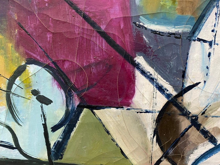 Nancy Singer - Nancy Singer Mid Century Modern Abstract Landscape c ...