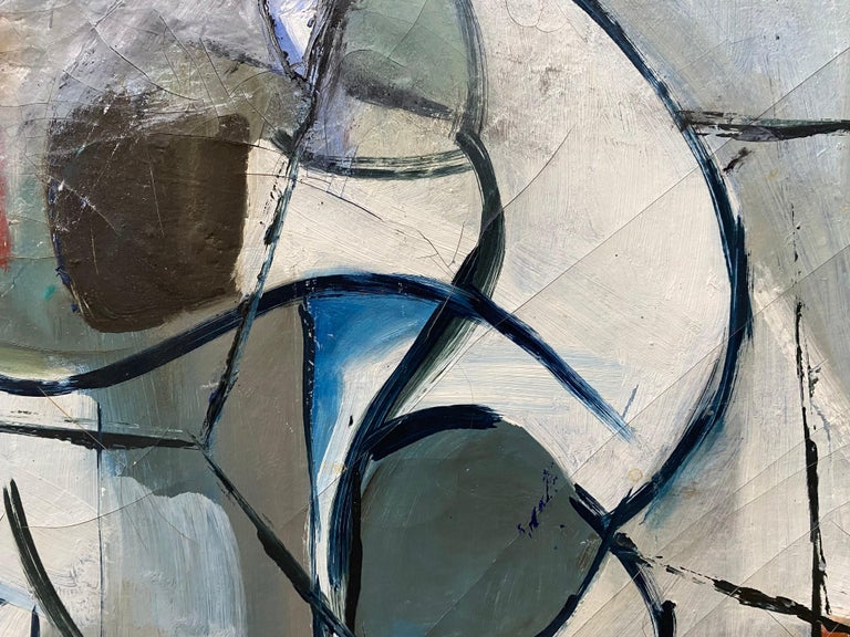 Nancy Singer - Nancy Singer Mid Century Modern Abstract Landscape c ...