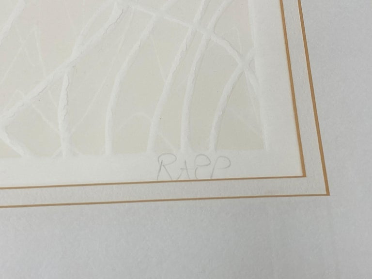 Ray Rapp - Ray Rapp "White on White #2" Signed Intaglio Print C.1981 at ...