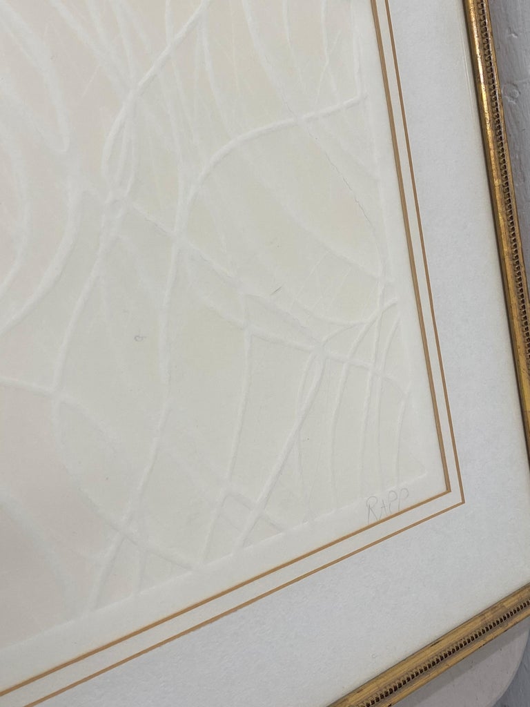 Ray Rapp - Ray Rapp "White on White #2" Signed Intaglio Print C.1981 at ...