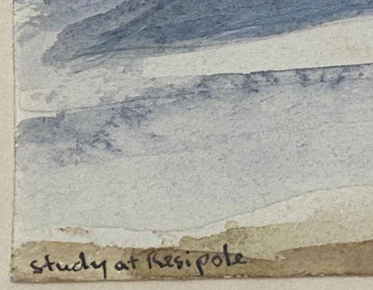 Norman Adams - Norman Adams "Study at Resipole" Original Watercolor c ...