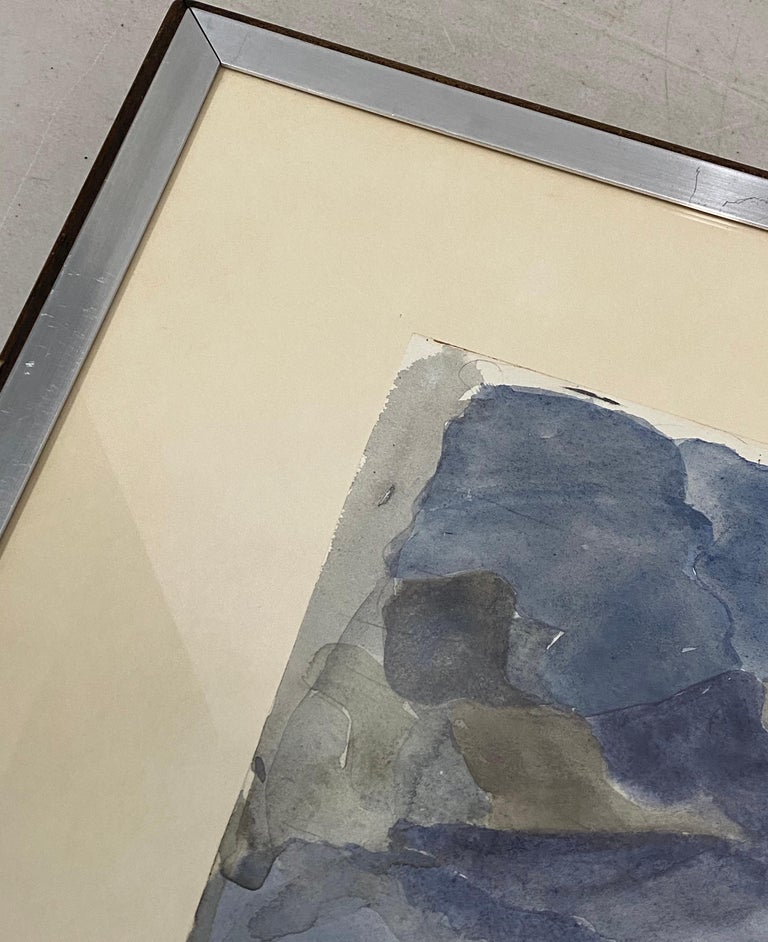 Norman Adams - Norman Adams "Study at Resipole" Original Watercolor c ...