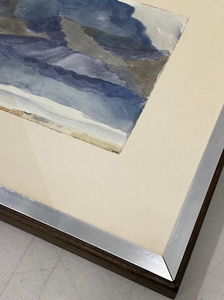 Norman Adams - Norman Adams "Study at Resipole" Original Watercolor c ...