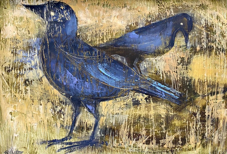 Gilbert Stone - Gilbert Stone "Blackbirds Aren't Black" Original Oil ...