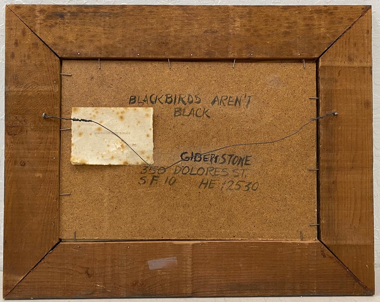 Gilbert Stone - Gilbert Stone "Blackbirds Aren't Black" Original Oil ...