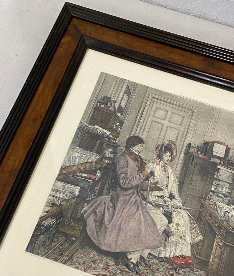 « The New Will », gravure en couleur de James Dobie d'après Walter ...