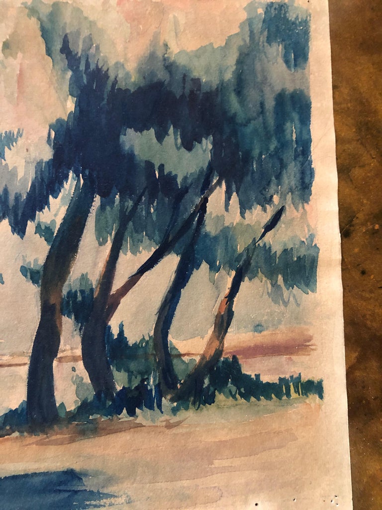 Allan Rohan Crite - Allan Rohan Crite Boston Harbor For Sale at 1stDibs