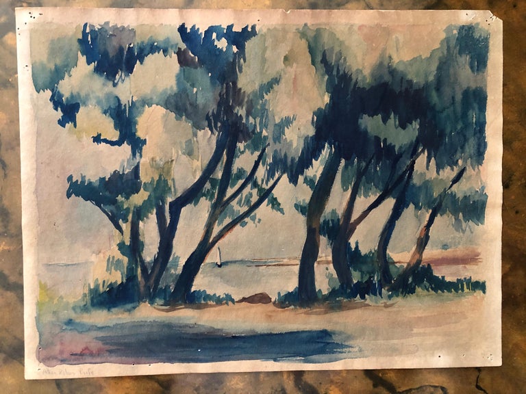 Allan Rohan Crite - Allan Rohan Crite Boston Harbor For Sale at 1stDibs