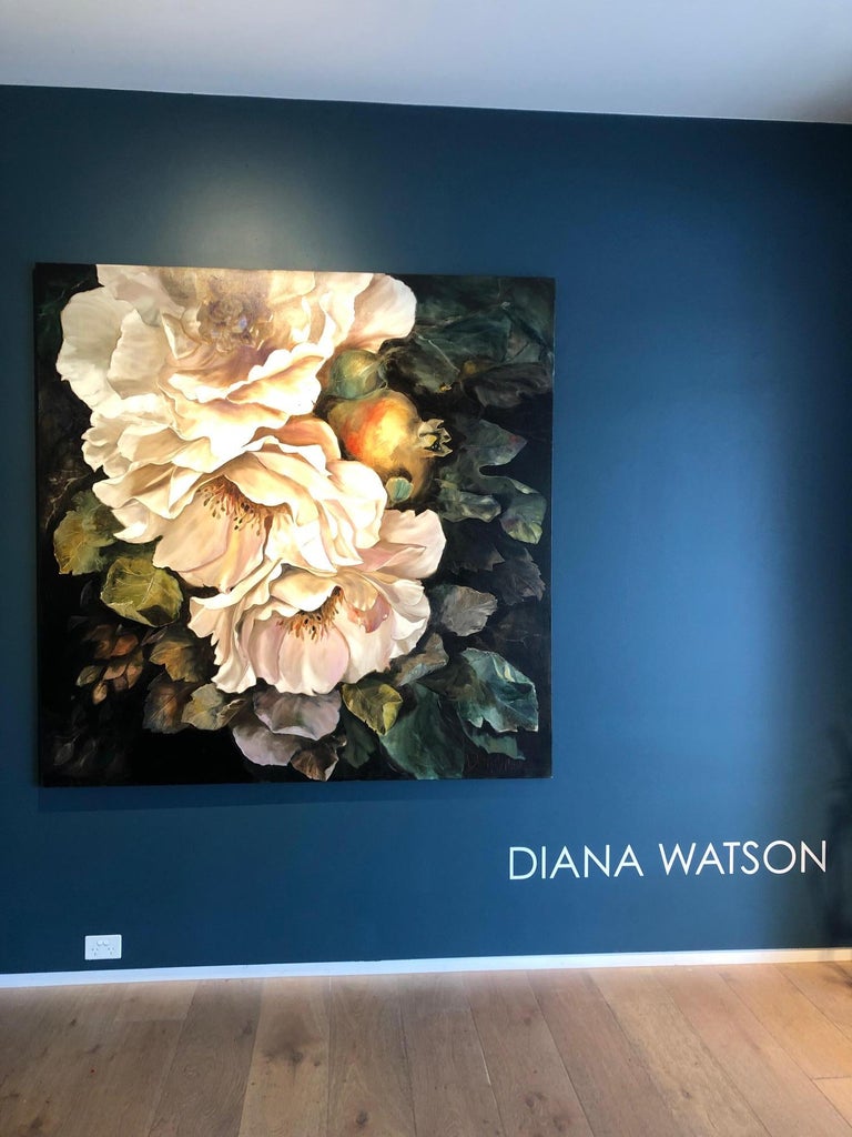 Diana Watson - 'Rondo II', Contemporary classic Floral Oil painting on ...