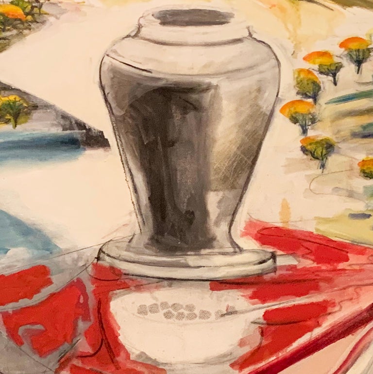 Steven H. Rehfeld - ‘The Peacocks’ Large Still Life Oil On Canvas By ...