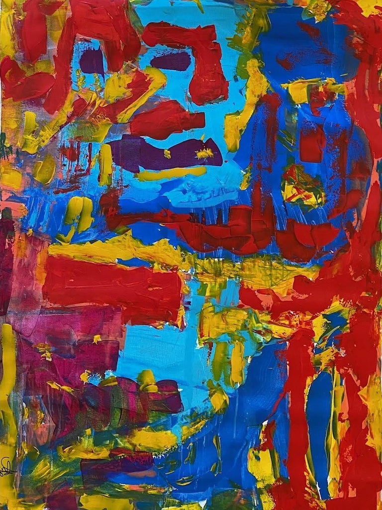 Nan Van Ryzin - "Los Angeles" oil on canvas By Nan For Sale at 1stDibs