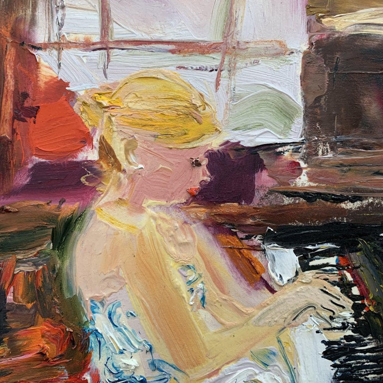 Ana Guzman - Lady On Piano Oil Painting at 1stDibs | ana guzman artist ...