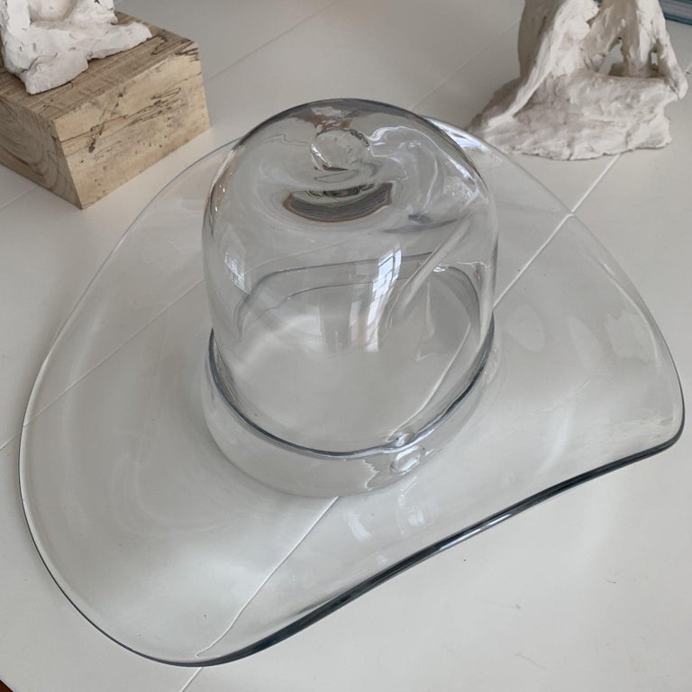 Blenko Glass - Vintage Blenko Glass Cowboy Hat at 1stDibs