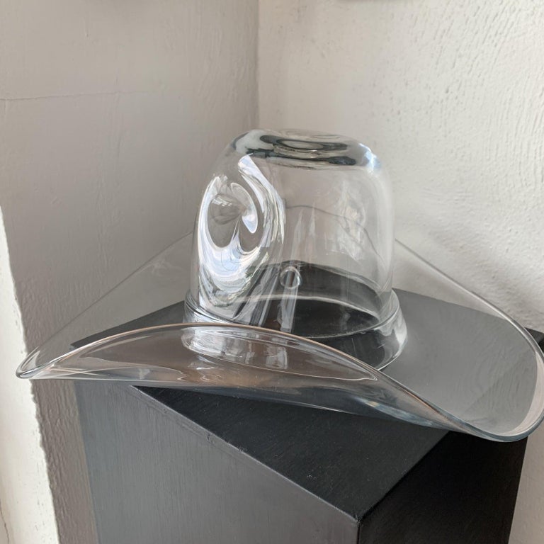 Blenko Glass - Vintage Blenko Glass Cowboy Hat at 1stDibs