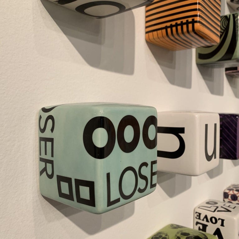 Kaiser Suidan - Contemporary Ceramic Cube Wall Sculpture by Kaiser ...