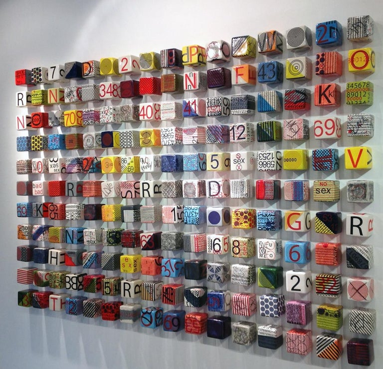 Kaiser Suidan - Contemporary Ceramic Cube Wall Sculpture by Kaiser ...
