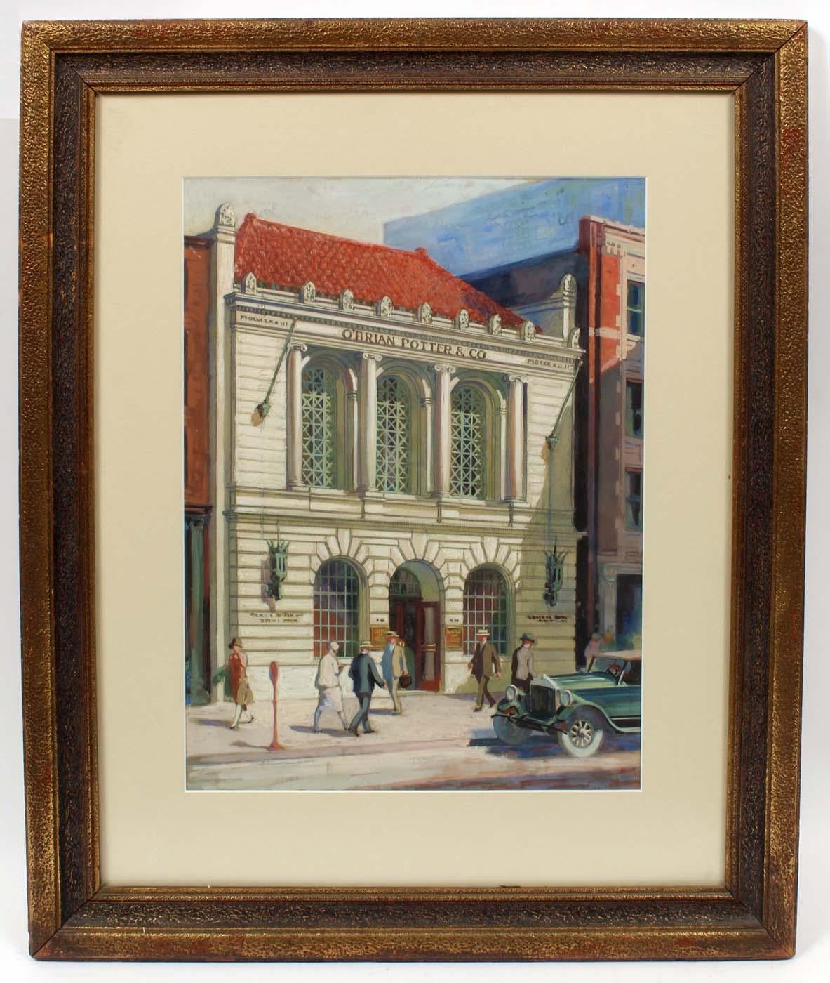 1940s Drawings and Watercolor Paintings - 370 For Sale at 1stdibs