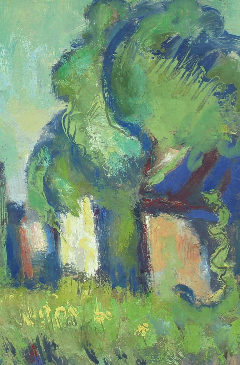 Joseph Eger - 1930's small landscape painting by New York Boston modern ...