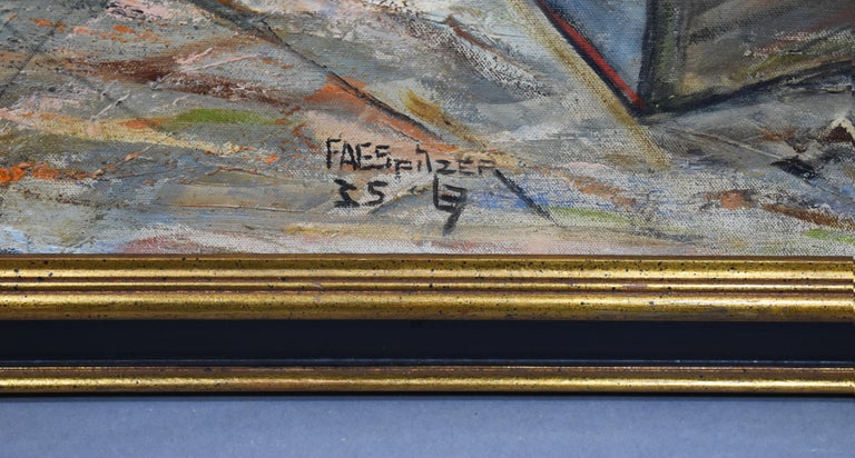 Francis A E Spitzer - Antique American Modernist Cityscape Signed ...