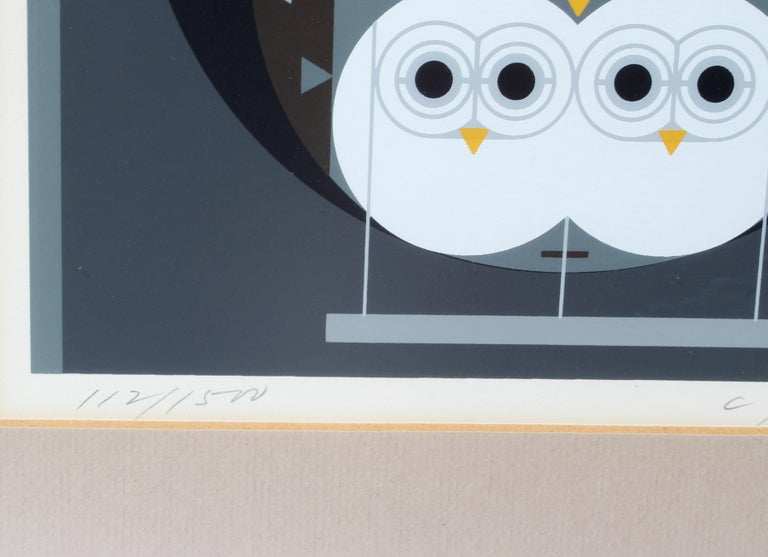 Charley Harper - Charley Harper Mid Century Modern Owls lithograph ...