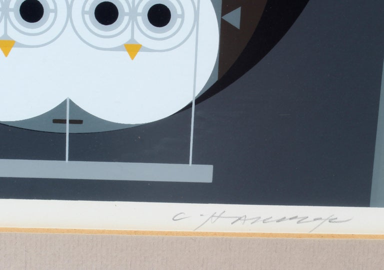 Charley Harper - Charley Harper Mid Century Modern Owls lithograph ...