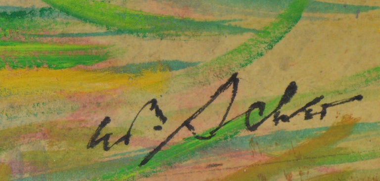 William Scher - New York School Mid Century Abstract Expressionist Oil ...