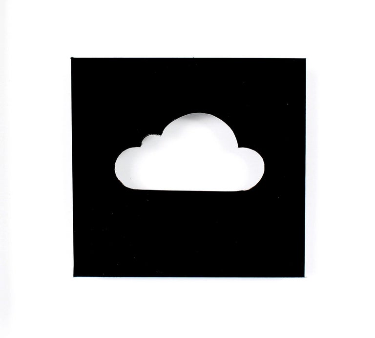 Peter Bellomo - Contemporary Reverse Painting Cloud American Black and ...