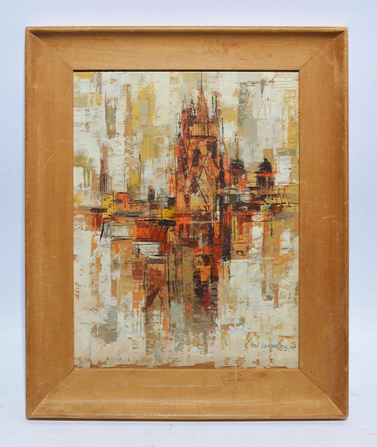 Fred Binder Samuelson - Mid Century Modern Abstract Expressionist ...