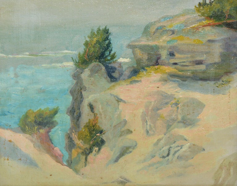Walter G. Cleveland - Antique American Impressionist Beach Seascape Oil ...
