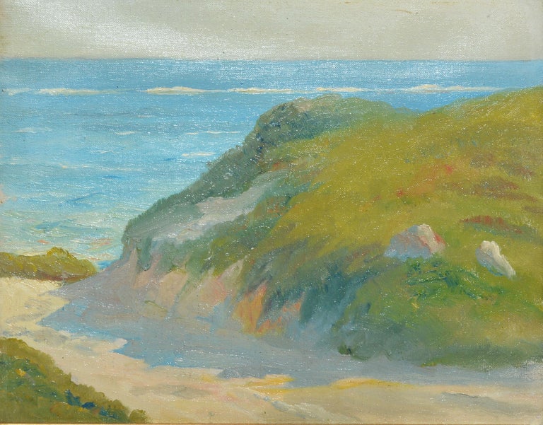 Walter G. Cleveland - Antique Impressionist Hamptons Beach Seascape Oil ...