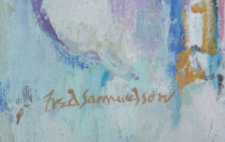 Fred Binder Samuelson - Vintage American Modernist Abstract Oil ...